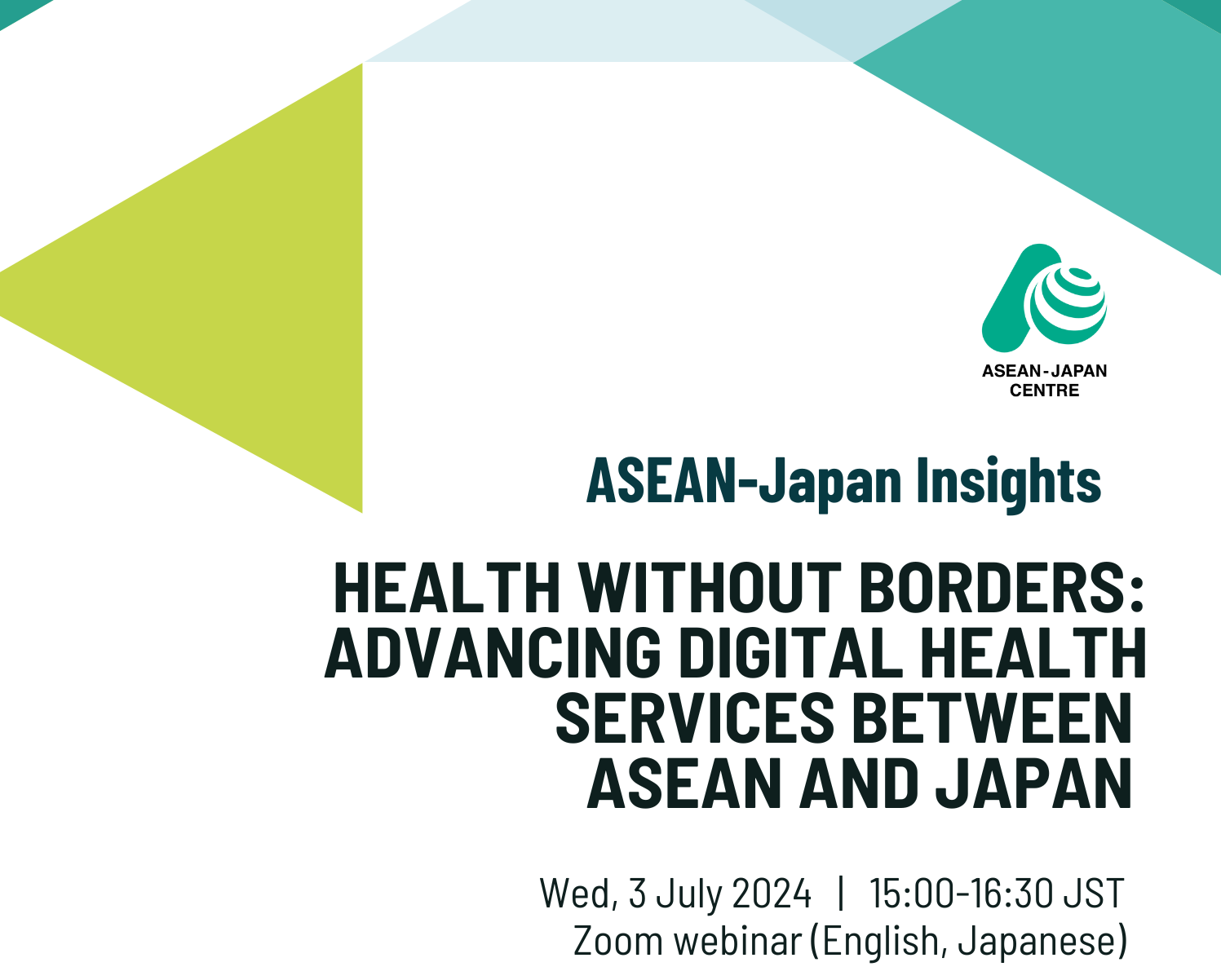 【Rescheduled】Register now to the ASEAN-Japan Insights Series Webinar 3 ...