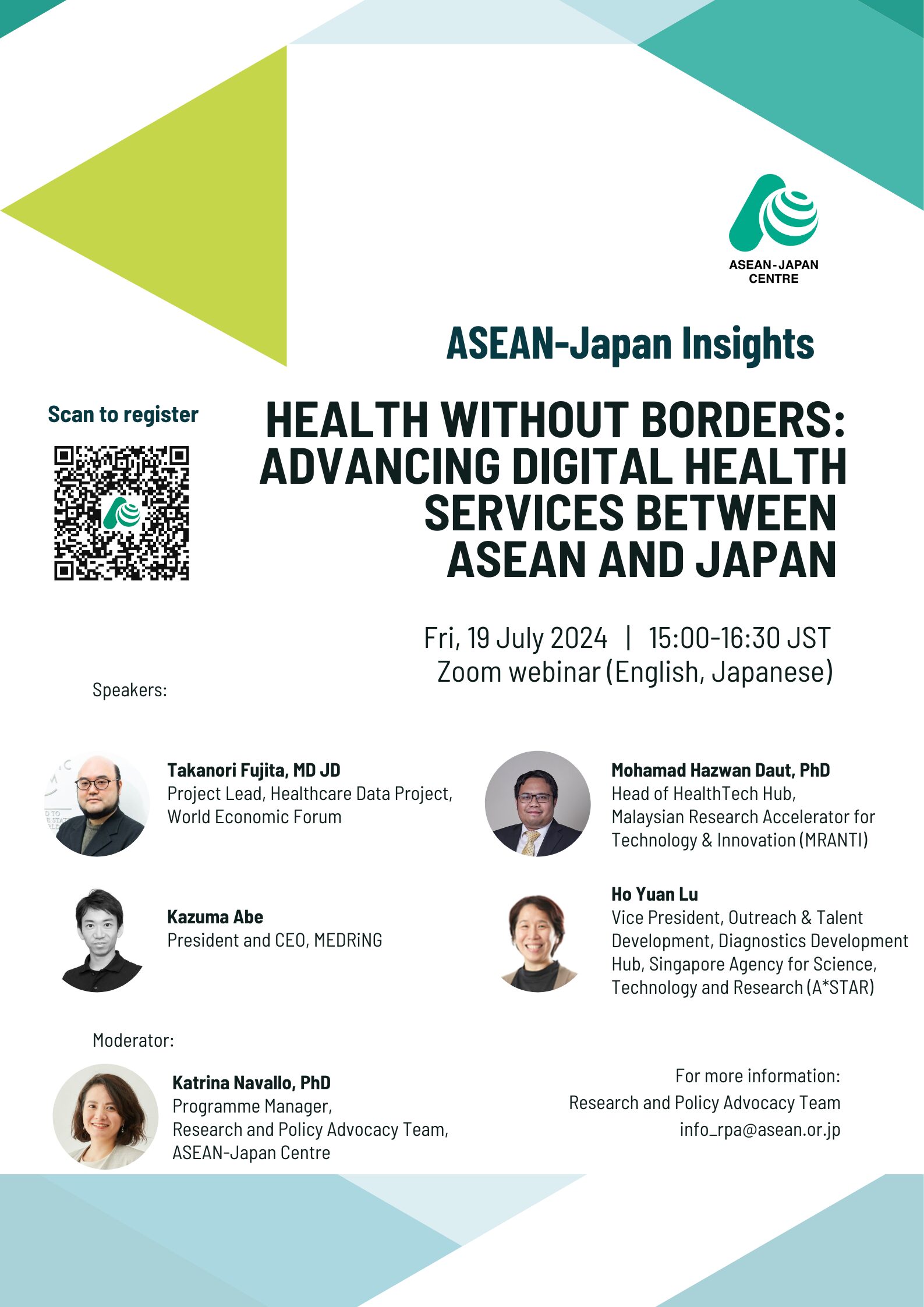 【Rescheduled】Register now to the ASEAN-Japan Insights Series Webinar 3 ...